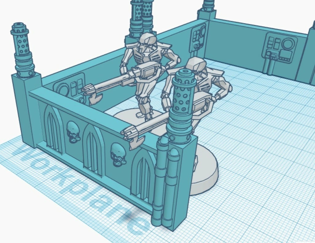Archivo STL gratis Muro bajo gótico imperial 🚗 ・Objeto imprimible en 3D ...