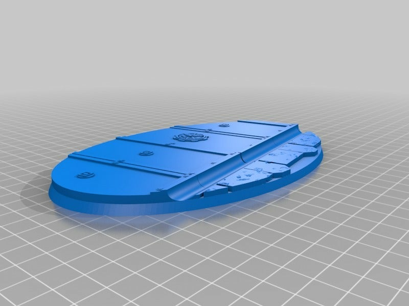 ⚔ 170mm Empire Sector themed knight bases・Free STL File for ・Cults