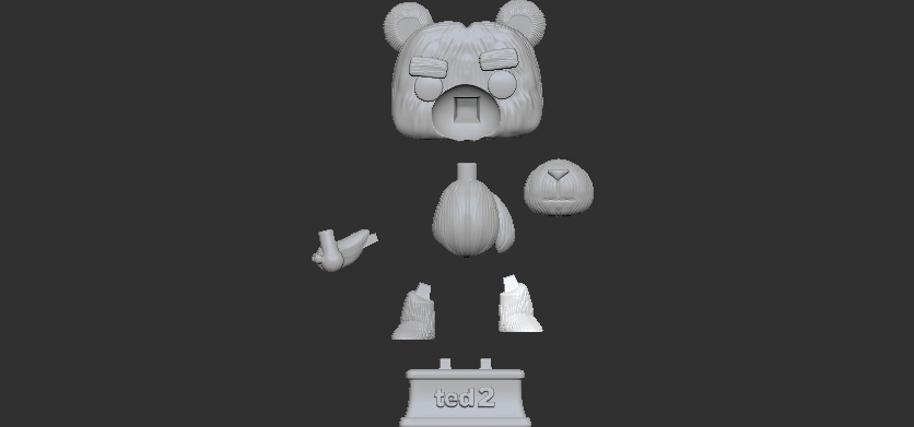 STL file Ted Bear 🐻 ・Model to download and 3D print・Cults