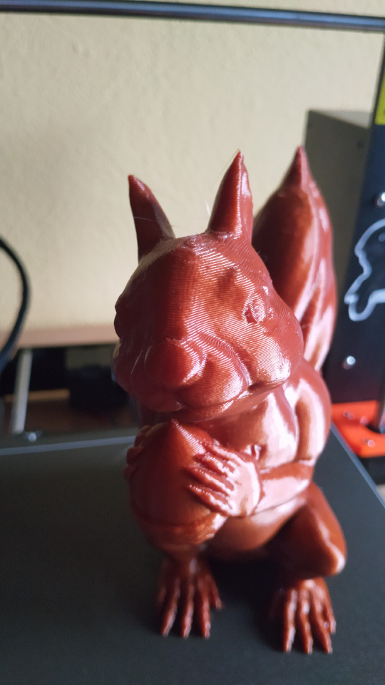3D printed Squizzle! A Supports Free Squirrel Sculpt・Cults