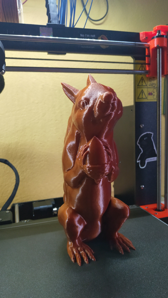 3D printed Squizzle! A Supports Free Squirrel Sculpt・Cults