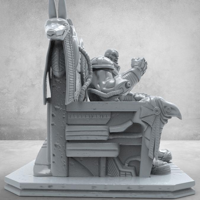 STL file Apocalypse on Throne 🦹・3D printable model to download・Cults
