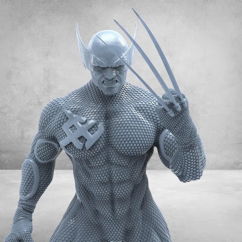 3D file wolverine Black 3 Heads 🔫・3D print design to download・Cults