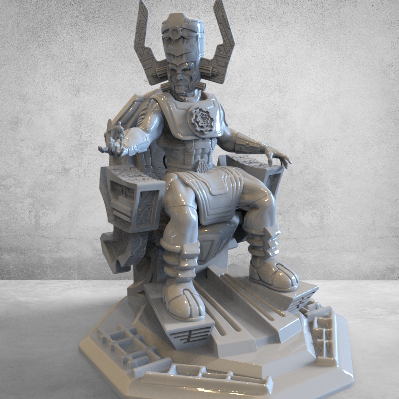 🎲 Galactus On Throne・ STL File for 3D printing・Cults