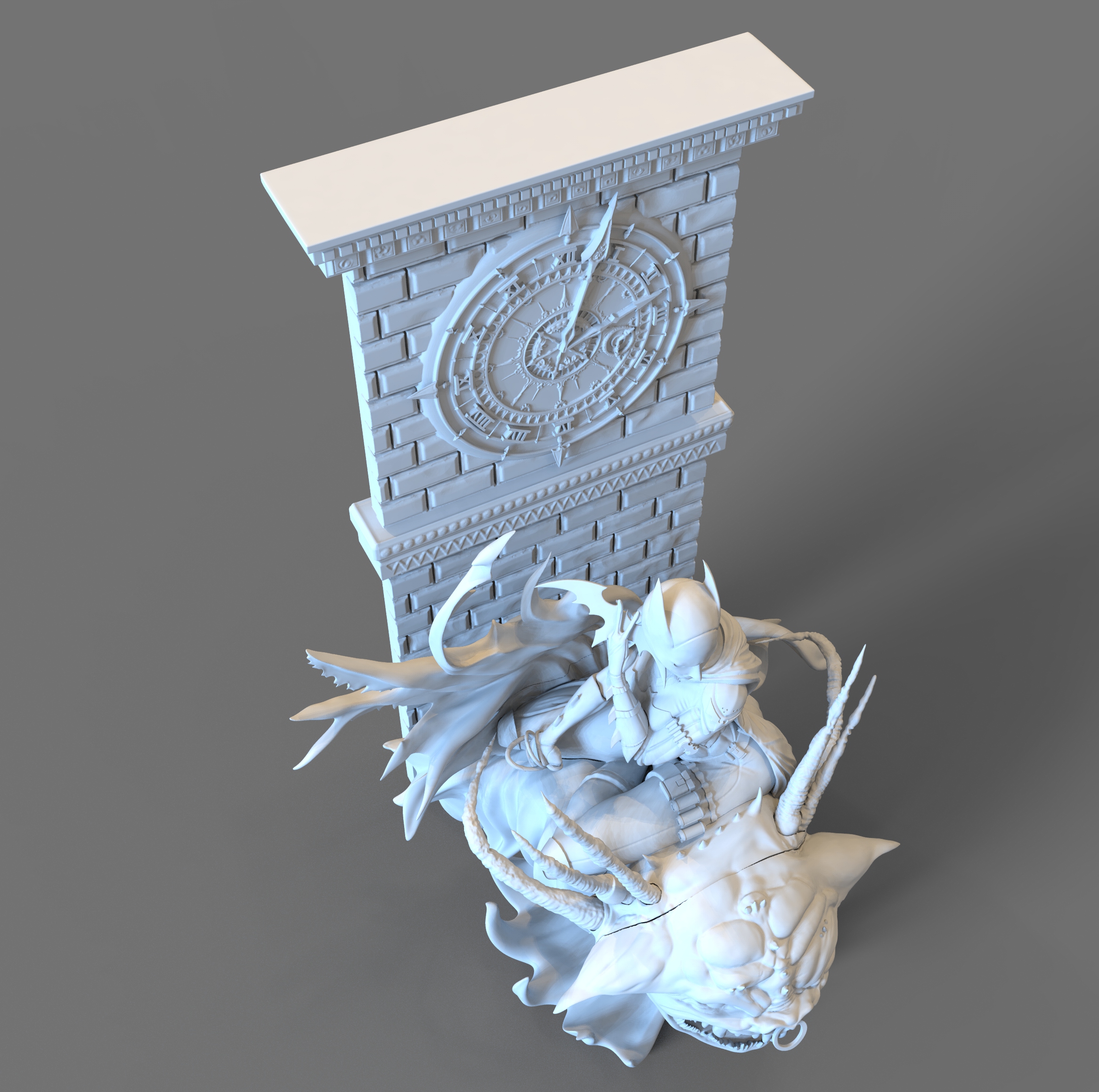 🕰️ Batgirl Tower Clock Fanrt STL files By CG Pyro・ 3D File for ・Cults