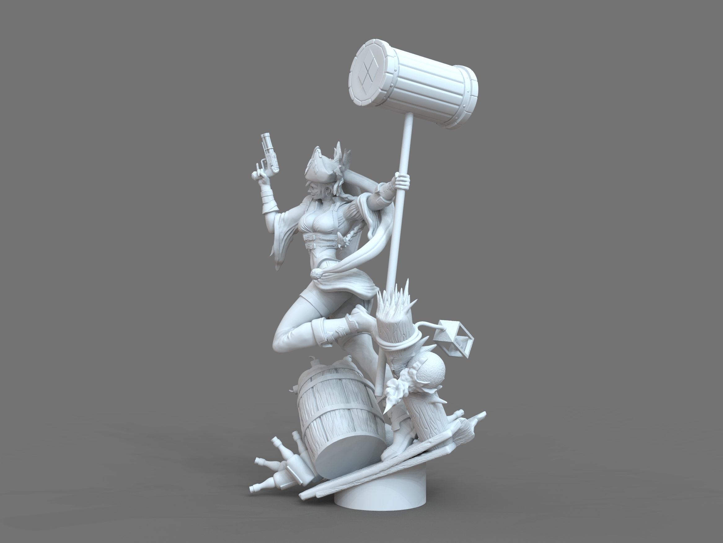 🏍️ Harley Quinn Pirate + bust fanart by CG Pyro・ 3D File for 3D ...