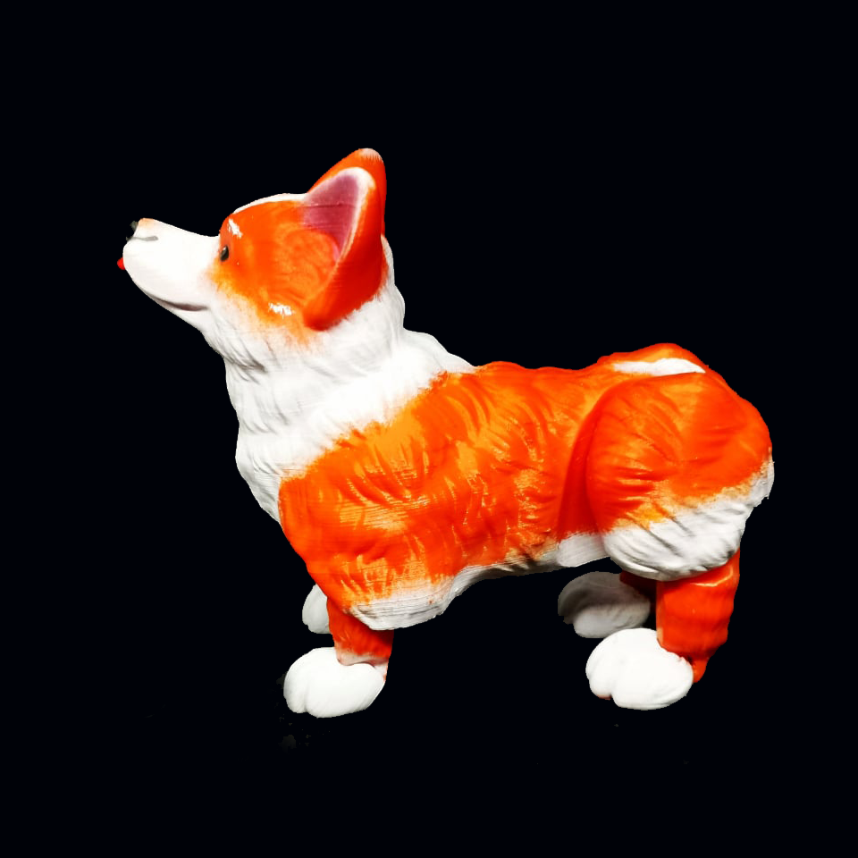 3D printing Flexi Corgi Articulated Dog • made with FLSUN SR・Cults