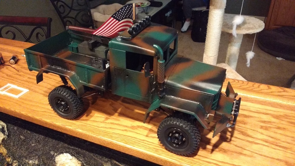 3D printable M35 MILITARY TRUCK EXHAUST・Cults