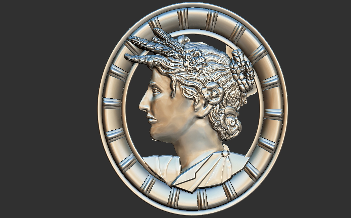 3D file roman girl face 👧・3D printable model to download・Cults
