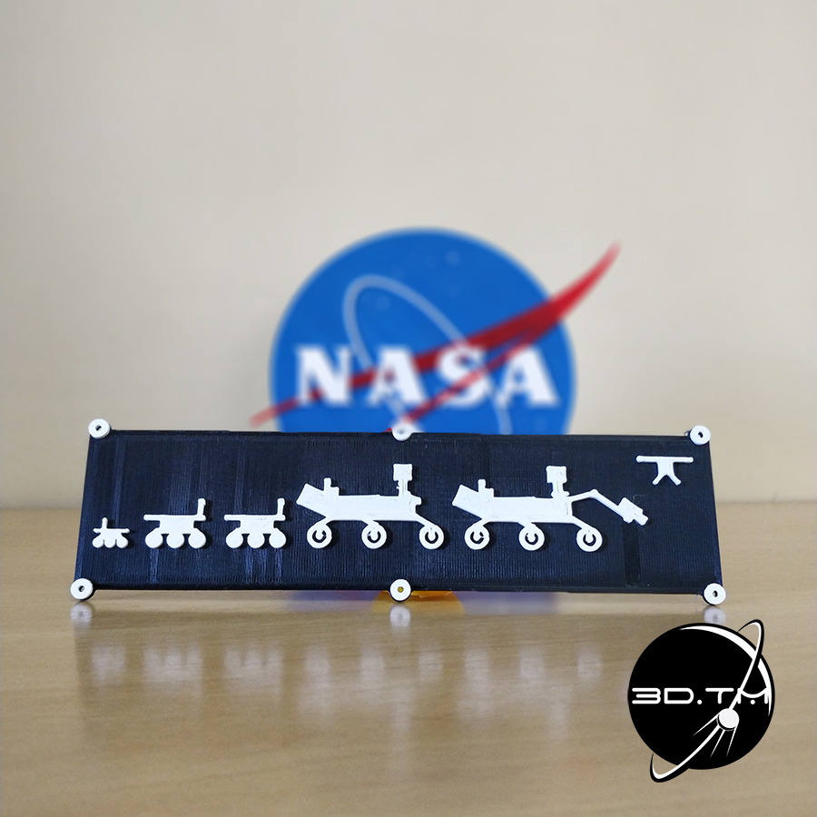 👪 NASA Rover Family Plate・Free STL File for ・Cults