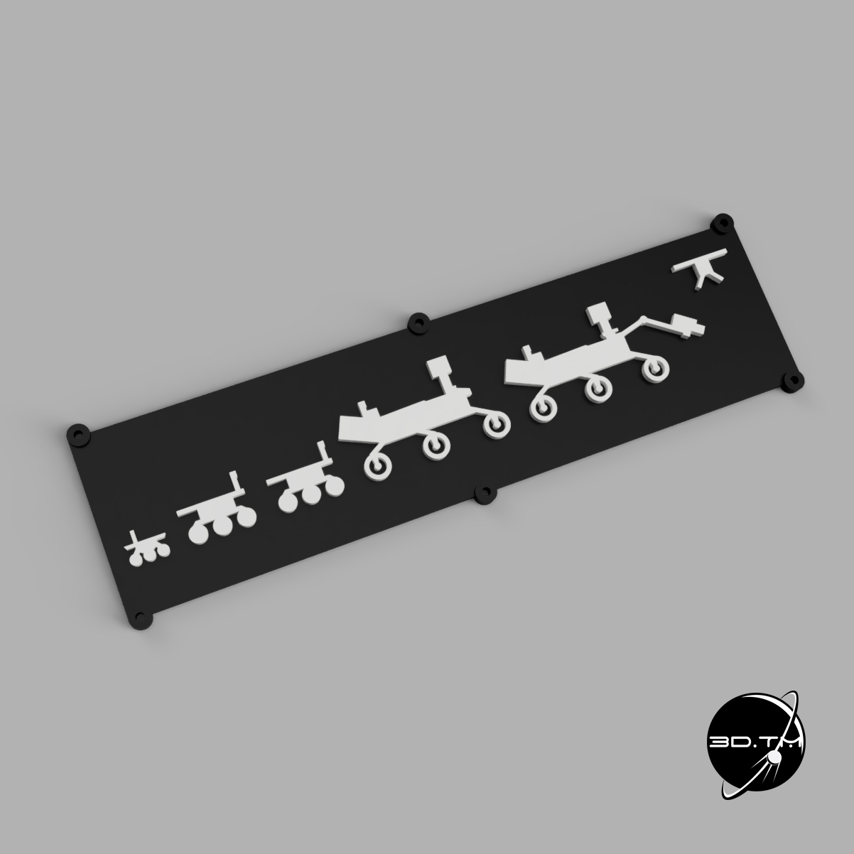 👪 NASA Rover Family Plate・Free STL File for ・Cults