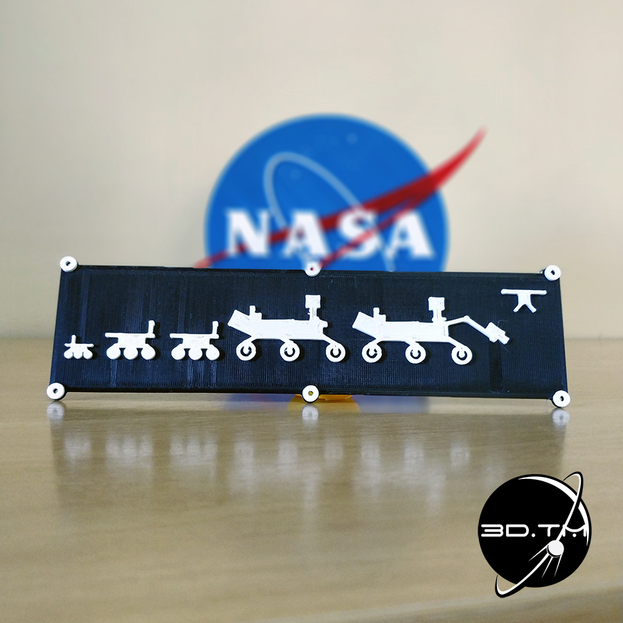 👪 NASA Rover Family Plate・Free STL File for ・Cults
