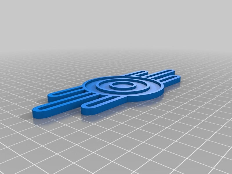 Free STL file Vault-Tec logo 🎲 ・3D printing design to download・Cults