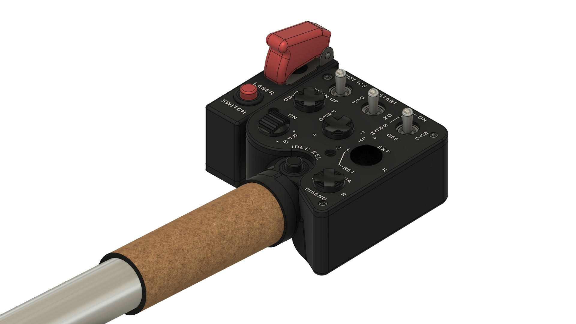 🚁 Helicopter collective kiowa grip・ 3D File for ・Cults