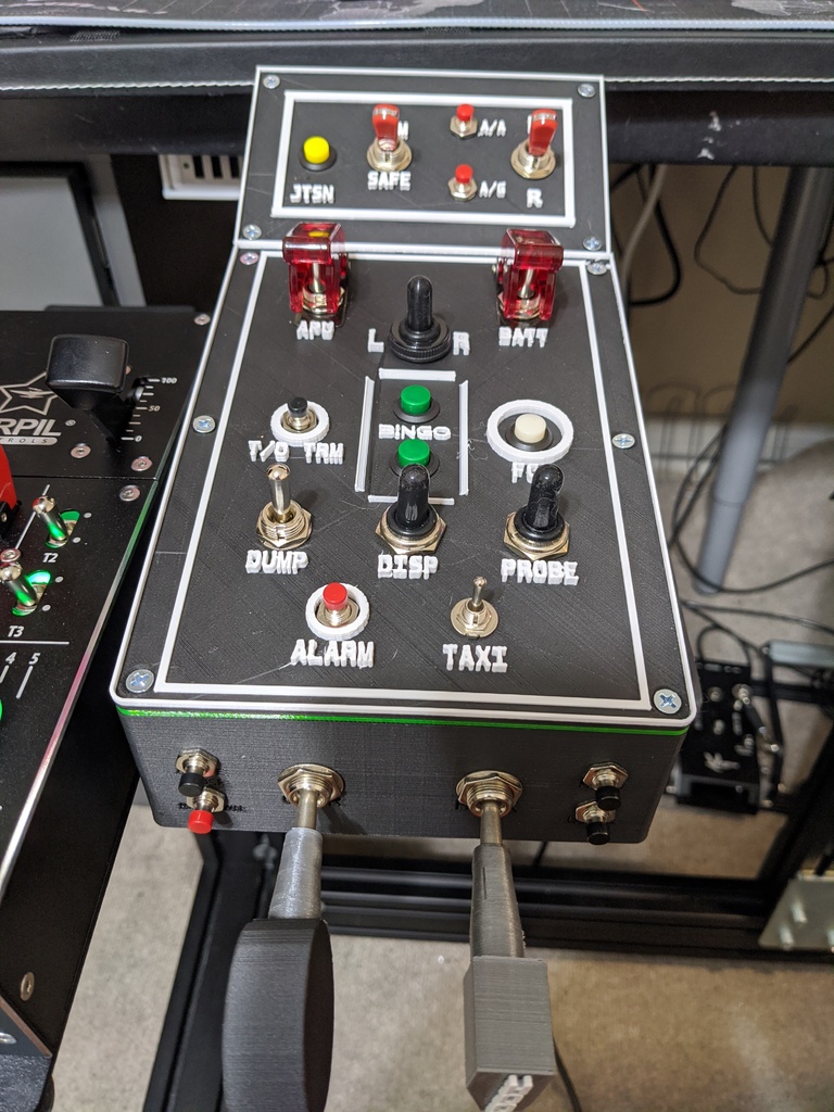 Archivo 3D Botonera para simulador de vuelo 💻 ・Objeto imprimible en 3D para descargar・Cults