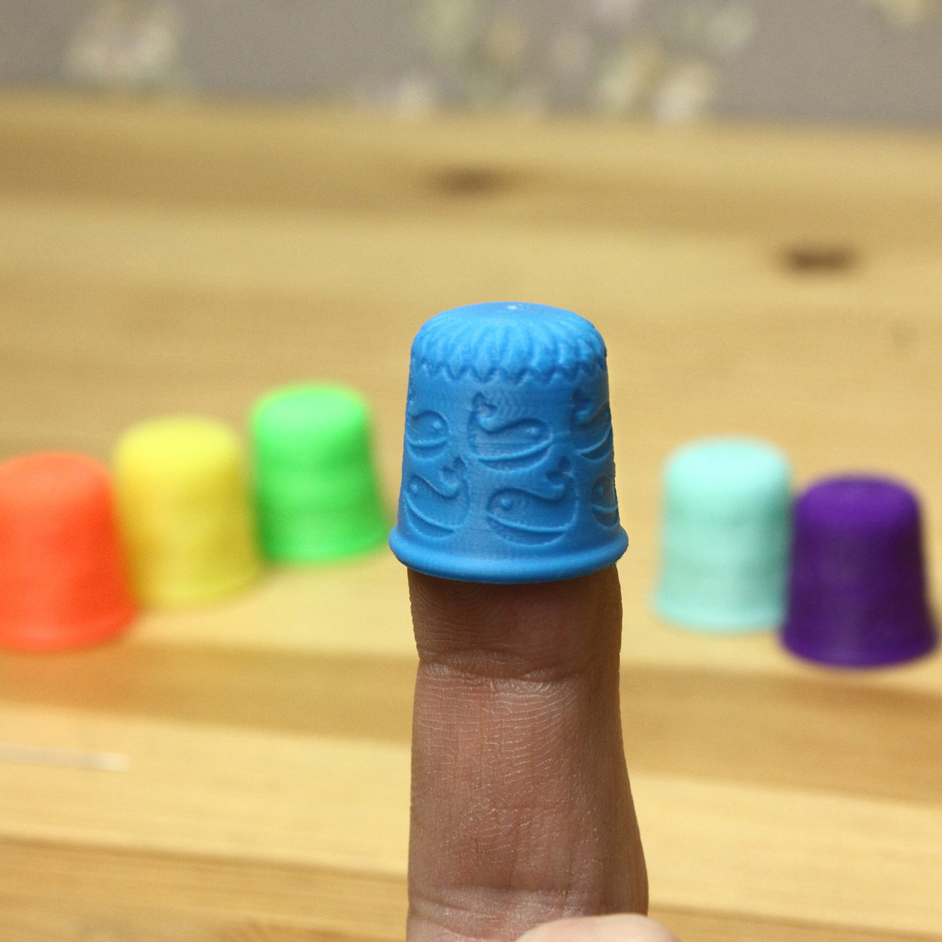 Free STL file Thimble 🪡 - 🌈rainbow set 🦊🌟🐸🦋🐋🐙 ・Model to download and 3D ...