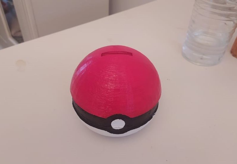 STL file Pokeball piggy bank / Piggy bank Pokeball 🏦 ・3D printable ...