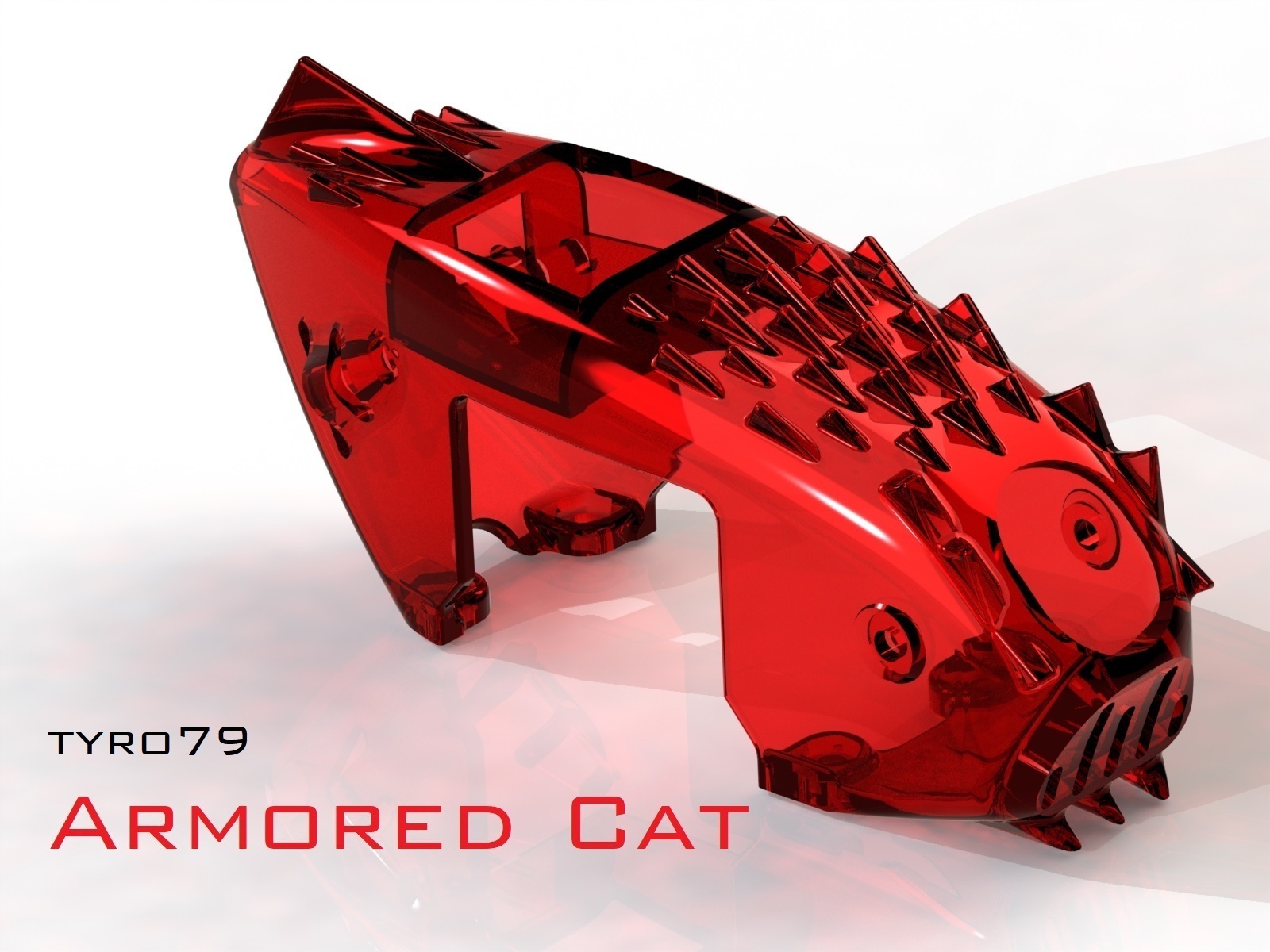 Free STL file Tyro79 "Armored Cat" 🐱 ・3D printer design to download・Cults