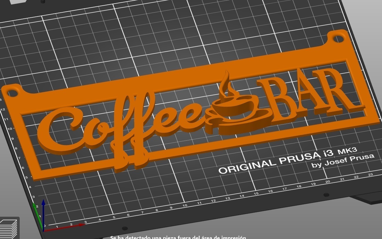 ☕ Coffee Bar sign・ STL File for ・Cults