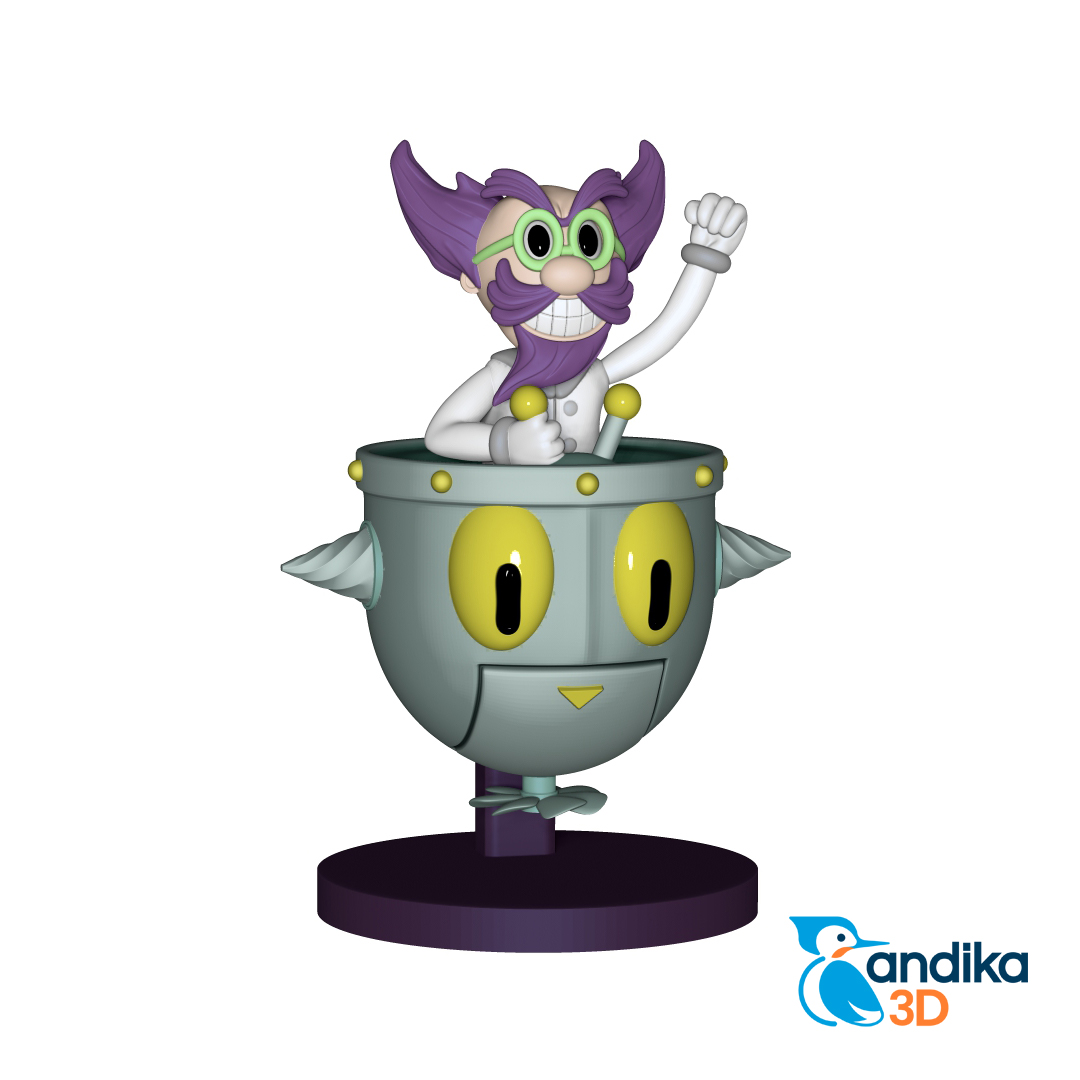 🤖 Dr. Kahl's Robot - Cuphead・ 3D File for ・Cults