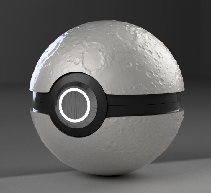 🌙 Pokeball Moon Shells・Free STL File for ・Cults