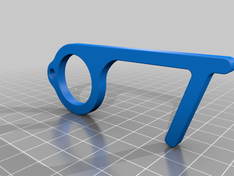 Free 3D file Corona no touch keychain 🗝️ ・3D printing design to ...