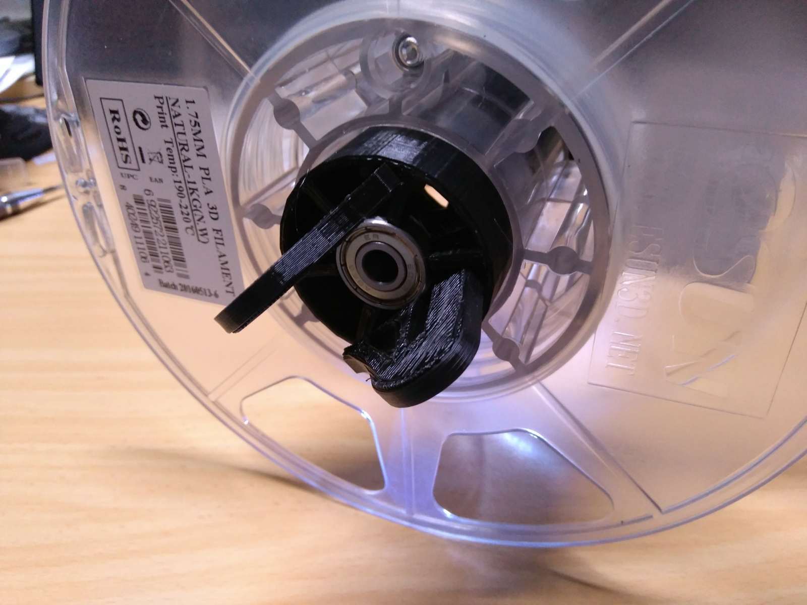 🪢 filament spool axle with spring-loaded clips・Free STL File for ・Cults