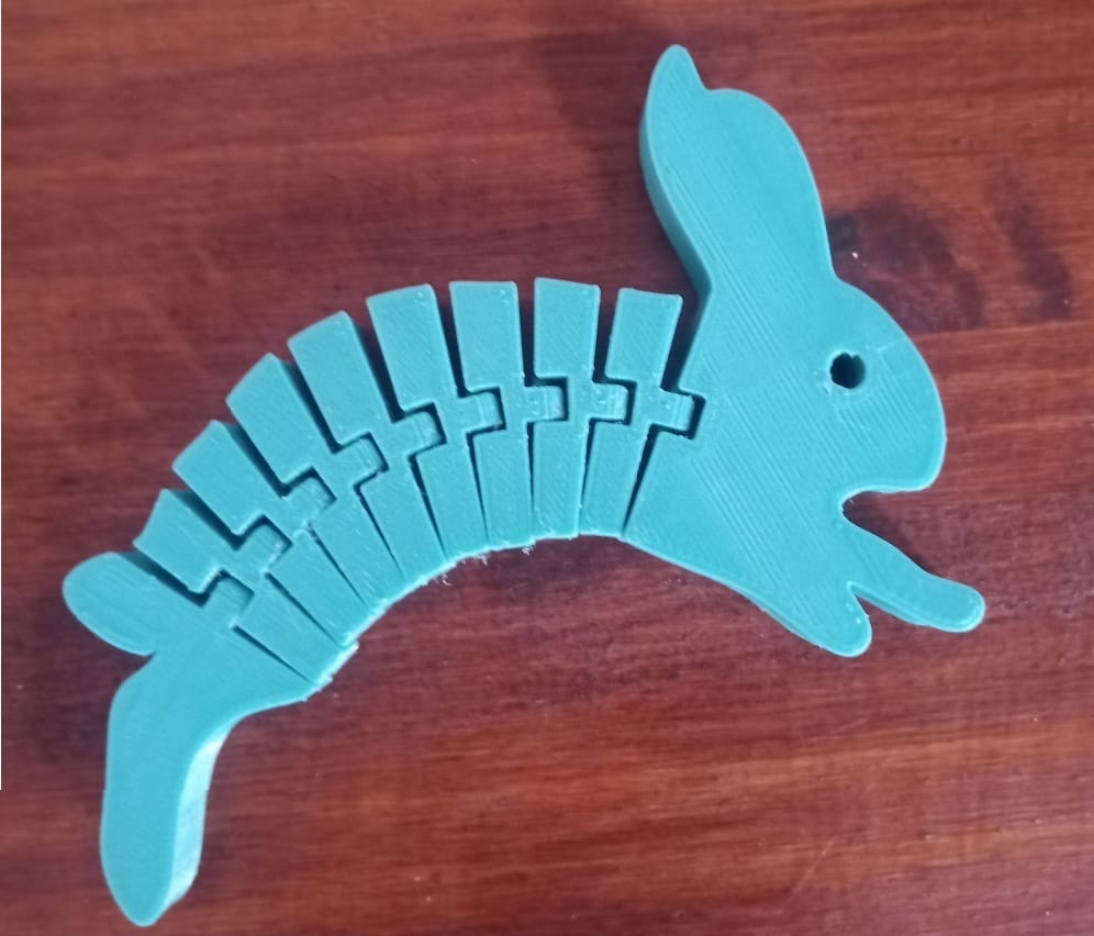 🐇 Flexi Hopping Rabbit・Free STL File for ・Cults