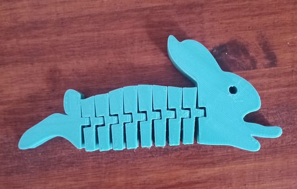 🐇 Flexi Hopping Rabbit・Free STL File for ・Cults