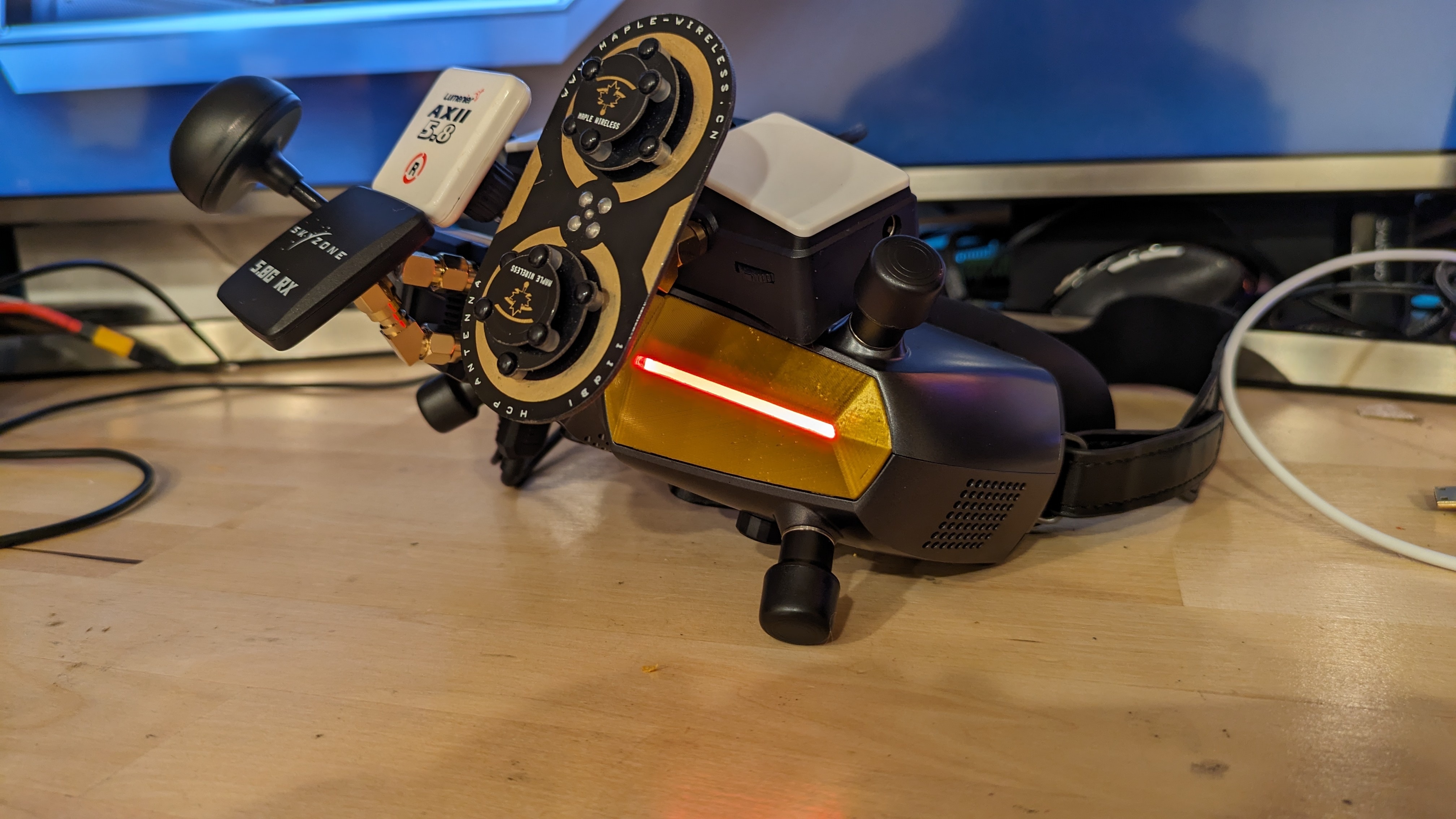 🥽 Walksnail Goggle X LED Cover with HDZero and Steadyview X・Free STL ...