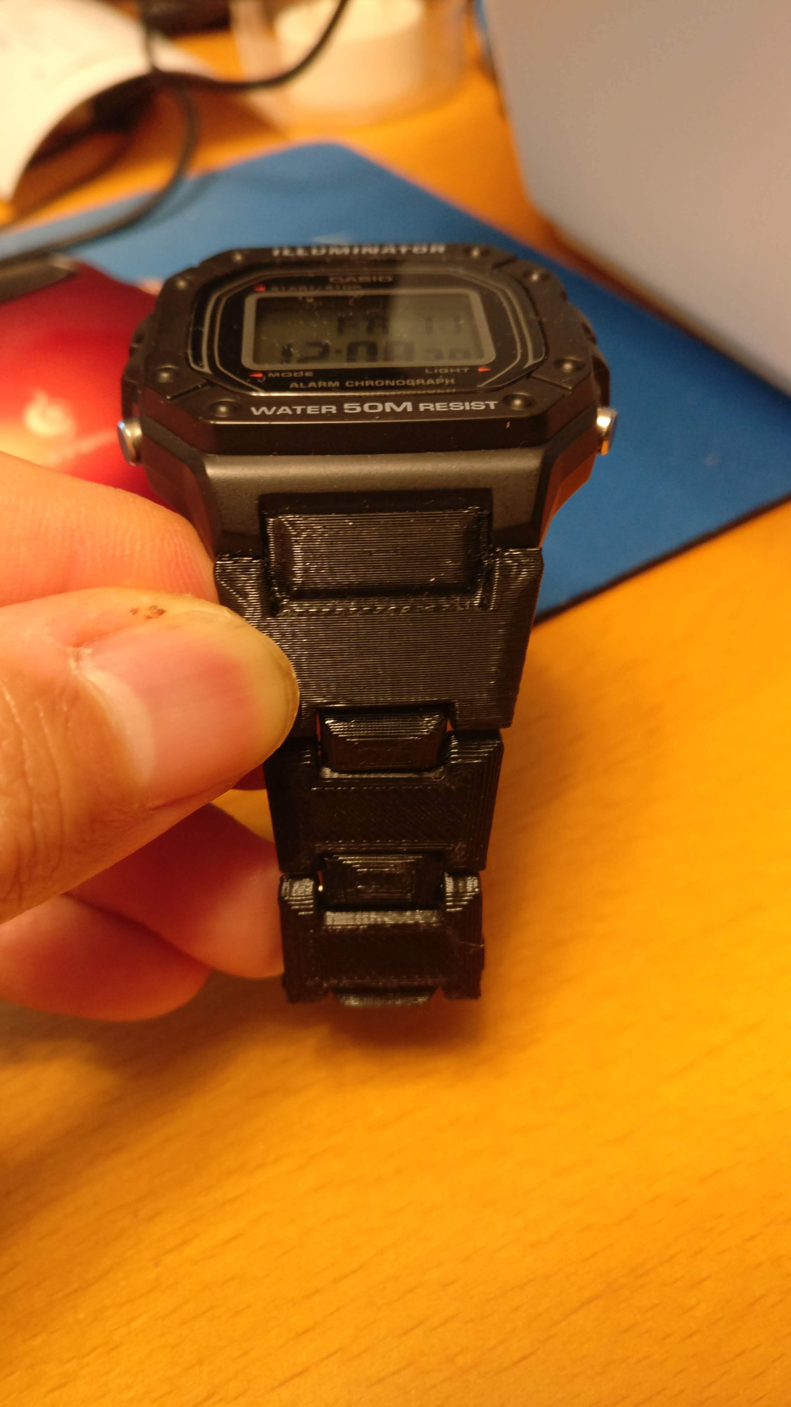 ⌚ Casio W218H Combi-style bracelet・ STL File for ・Cults