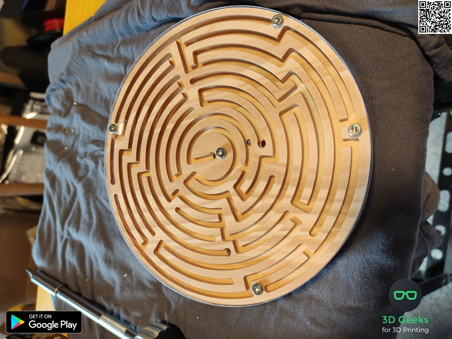 3D print Doublesided Circular Maze・Cults