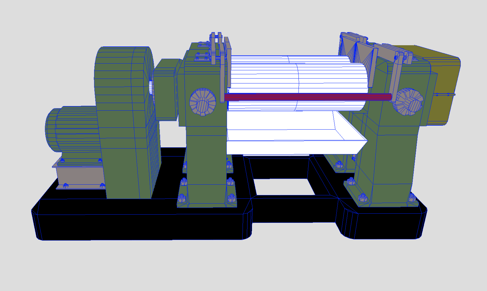 🧑‍🏭 Machinery - Two Roll Rubber Mill・ STL File for ・Cults