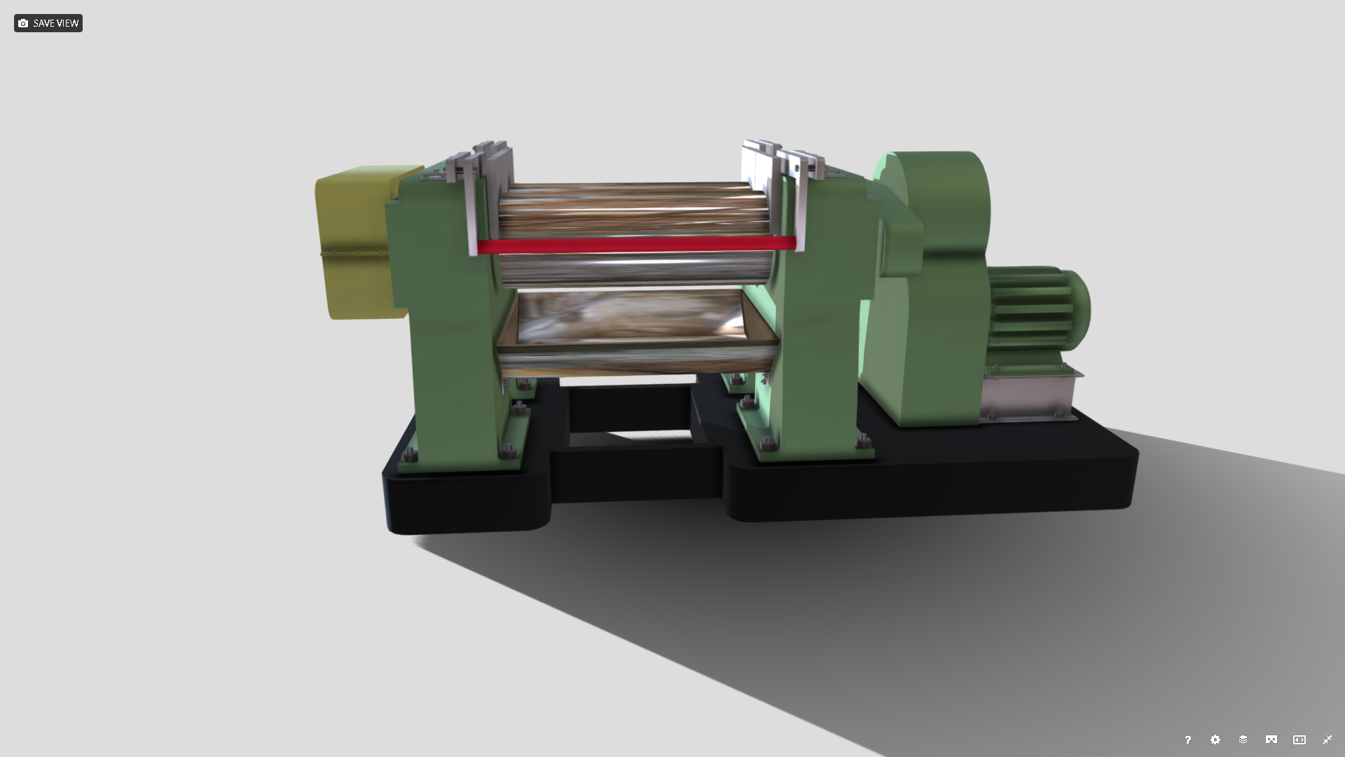 🧑‍🏭 Machinery - Two Roll Rubber Mill・ STL File for ・Cults