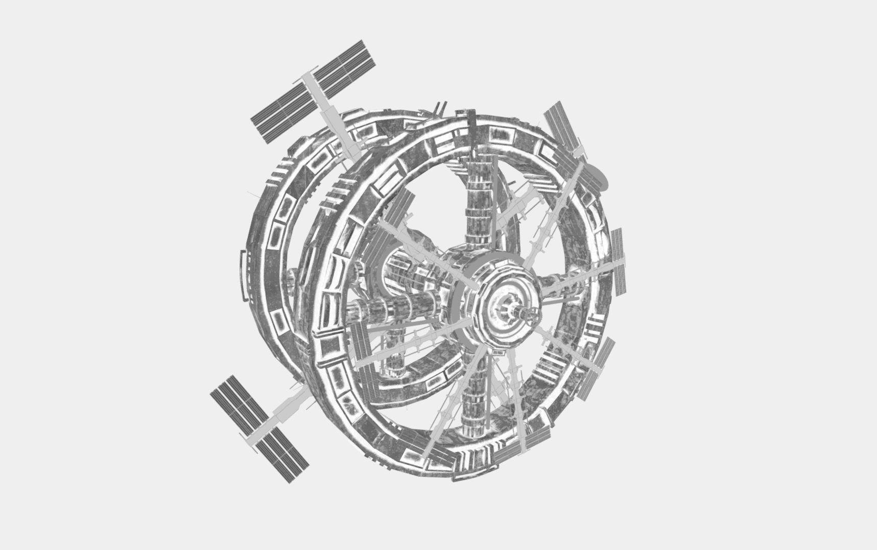 STL file Space Station 🛰 (OBJ)・3D print design to download・Cults