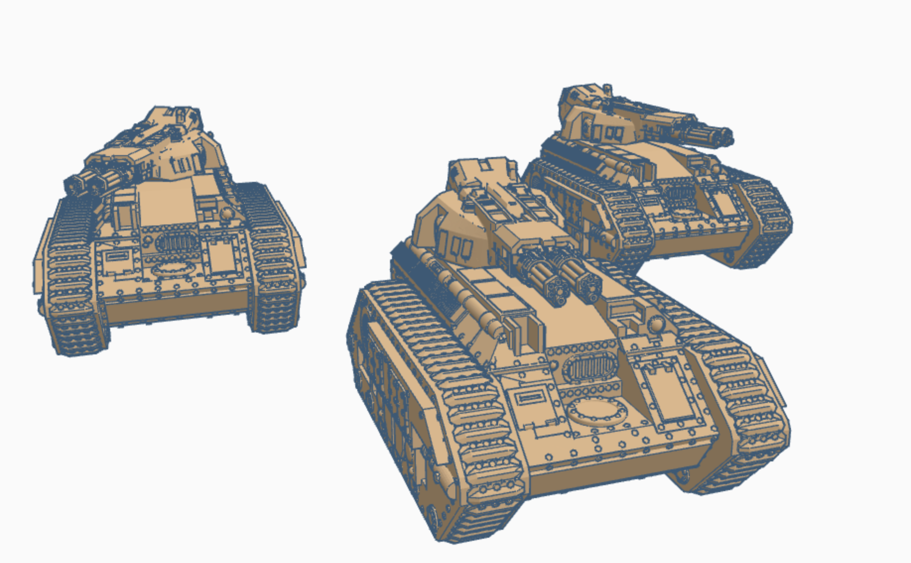 STL file Machine Gun Tank - Perfect for Scifi Games 🔫 ・3D printable ...