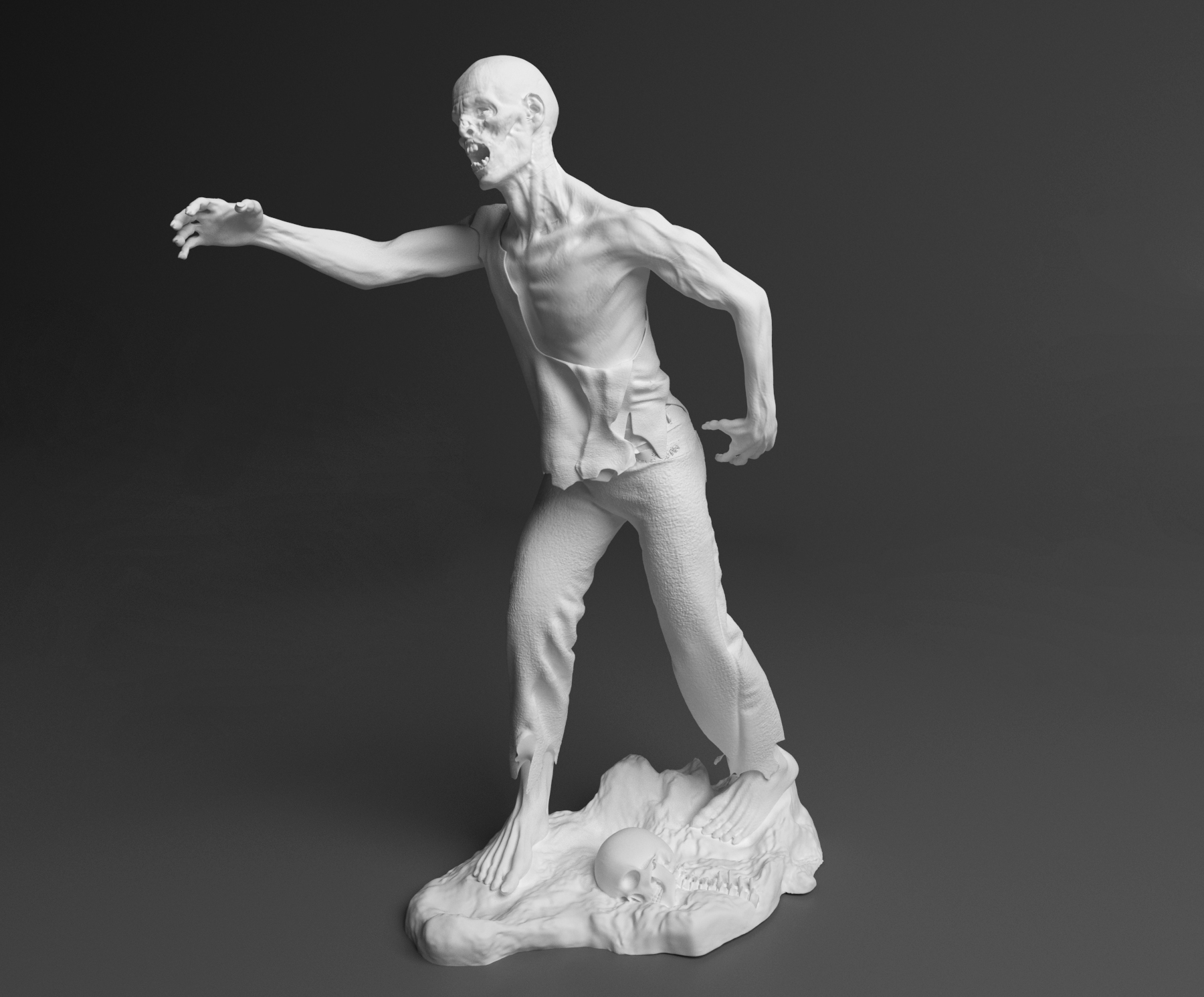STL file HYPEREALISTIC ZOMBIE 🧟 ・3D printer design to download・Cults
