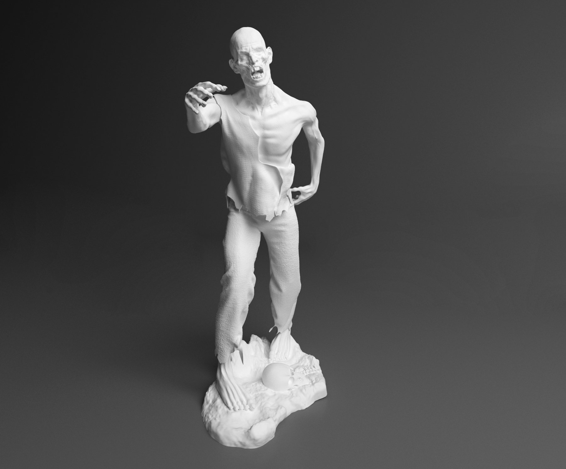 STL file HYPEREALISTIC ZOMBIE 🧟 ・3D printer design to download・Cults