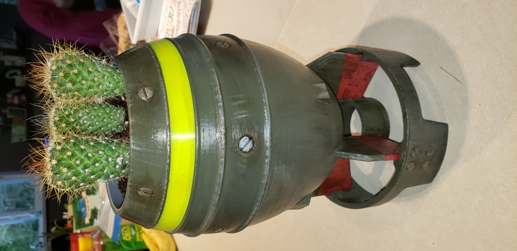 3D printed Fallout 4 Mini Nuke Flower Pot・Cults