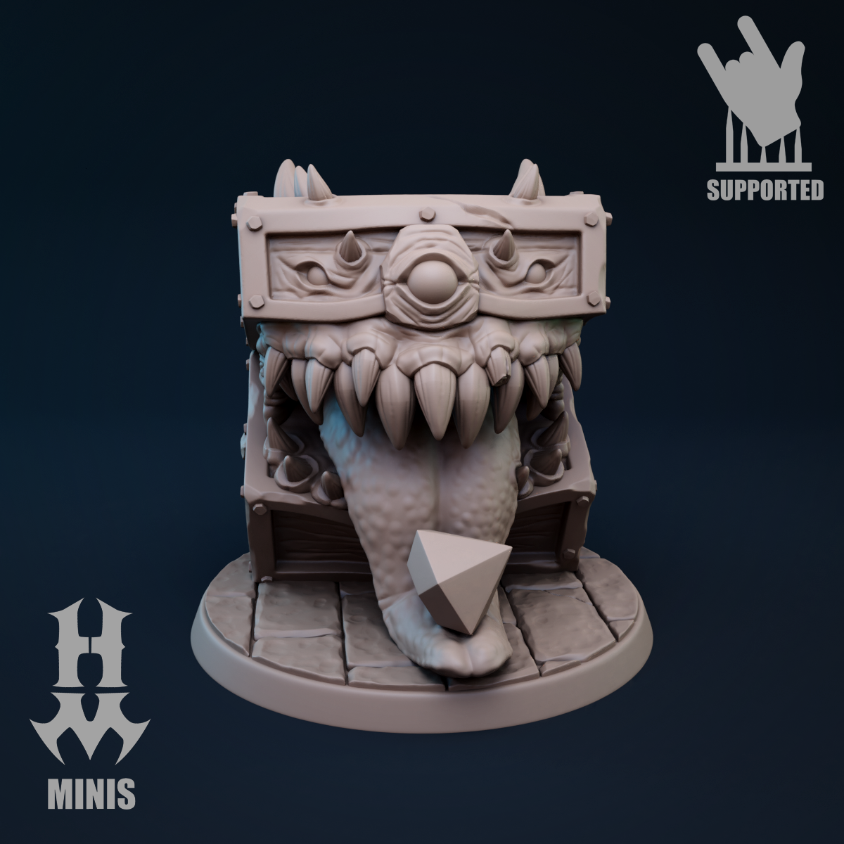 👹 mimic chest box・ OBJ File for ・Cults