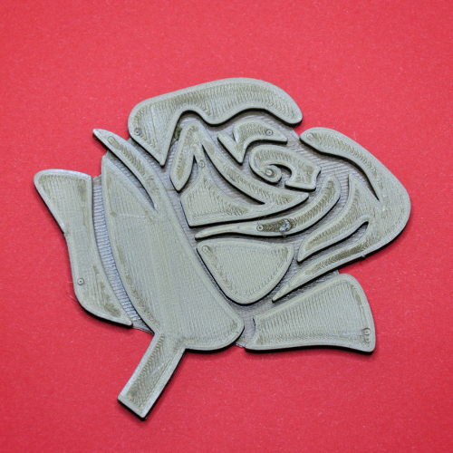 3D file Relief of a rose 🌹 ・Template to download and 3D print・Cults