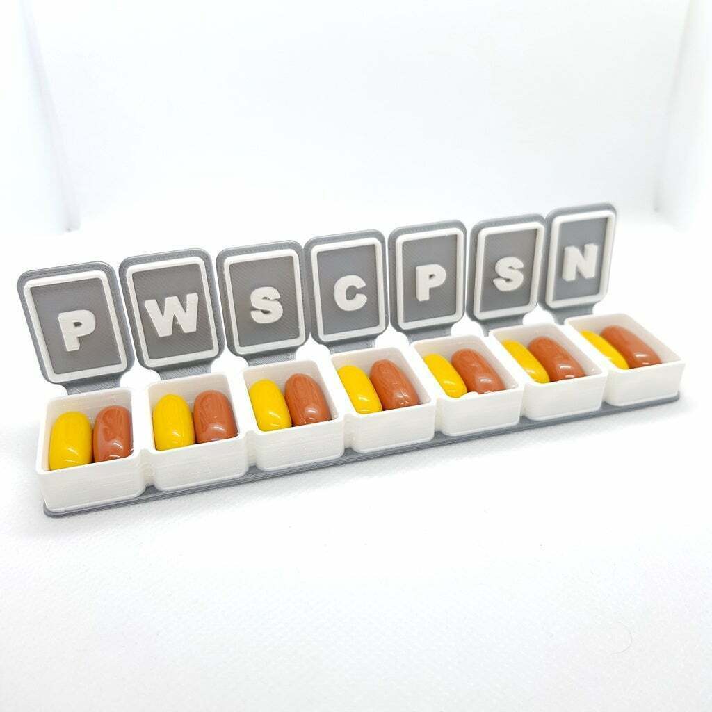 Free STL file Pillbox - Pill organizer (Polish Version) 💊 ・3D printable ...