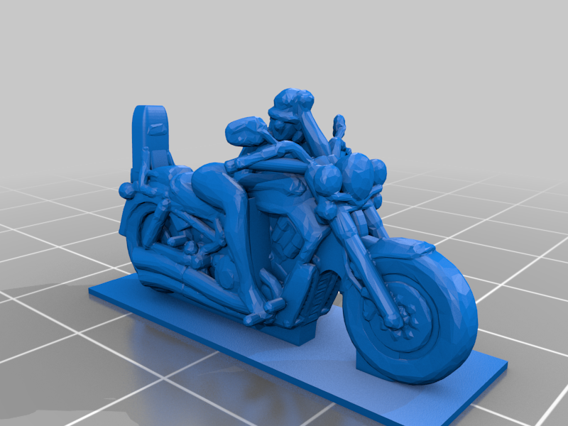 👧 biker girl 1/64・Free STL File for ・Cults