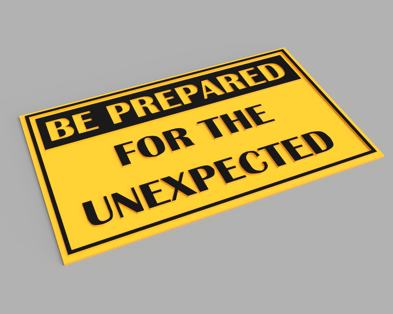 Free STL file RC Scale Trail Sign Be prepared to the unexpected 🚁 ・3D ...