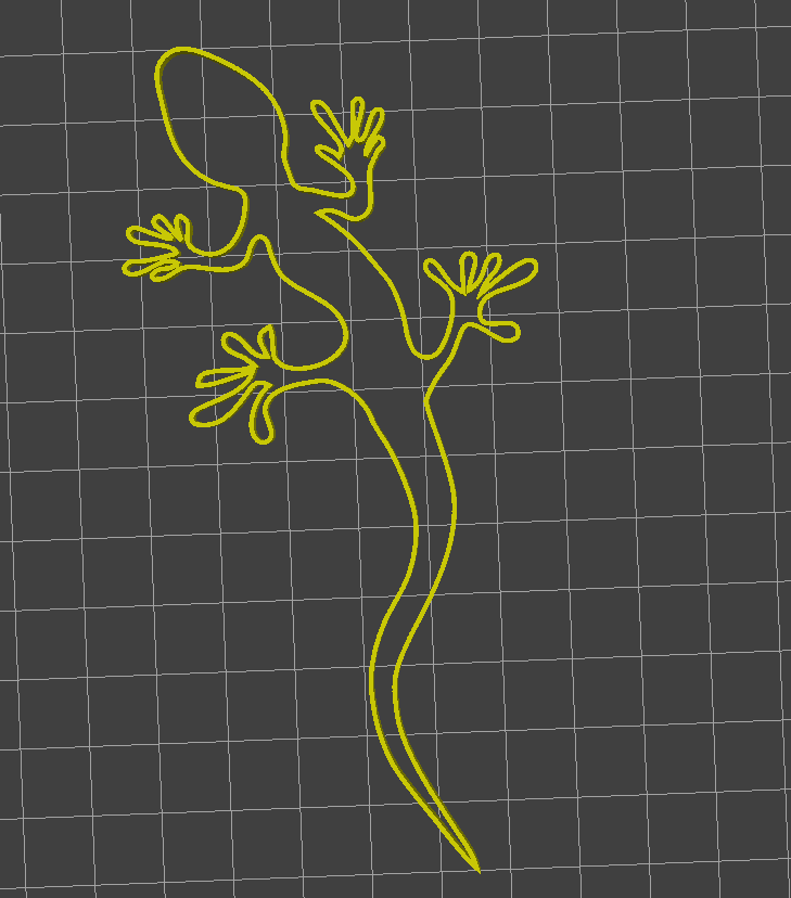 Free 3D file lizard outline 🦎 ・Template to download and 3D print・Cults