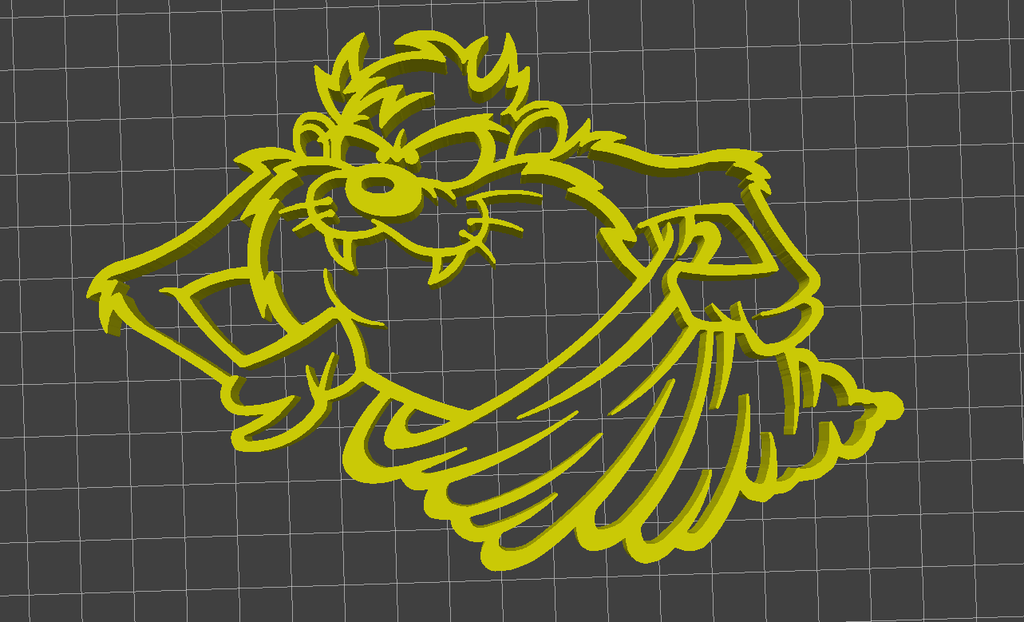 🎨 Taz wall art・Free 3D File for ・Cults
