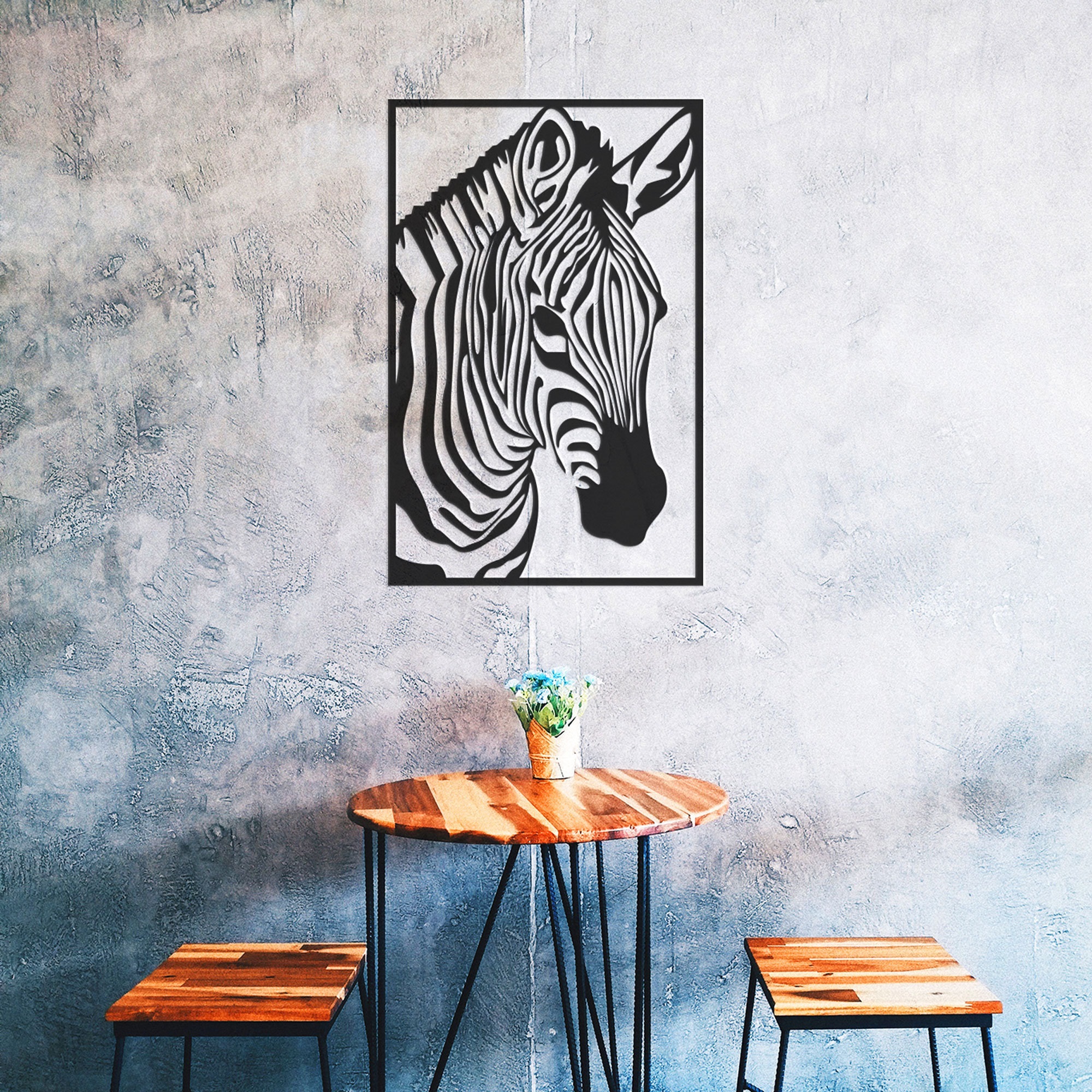STL file Zebra - Wall Decor 🦓 ・3D printable model to download・Cults