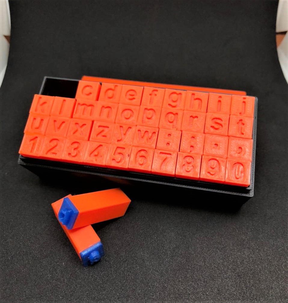 STL file 3D PRINTED LETTER INK STAMPS 🔢 ・3D printer model to download・Cults
