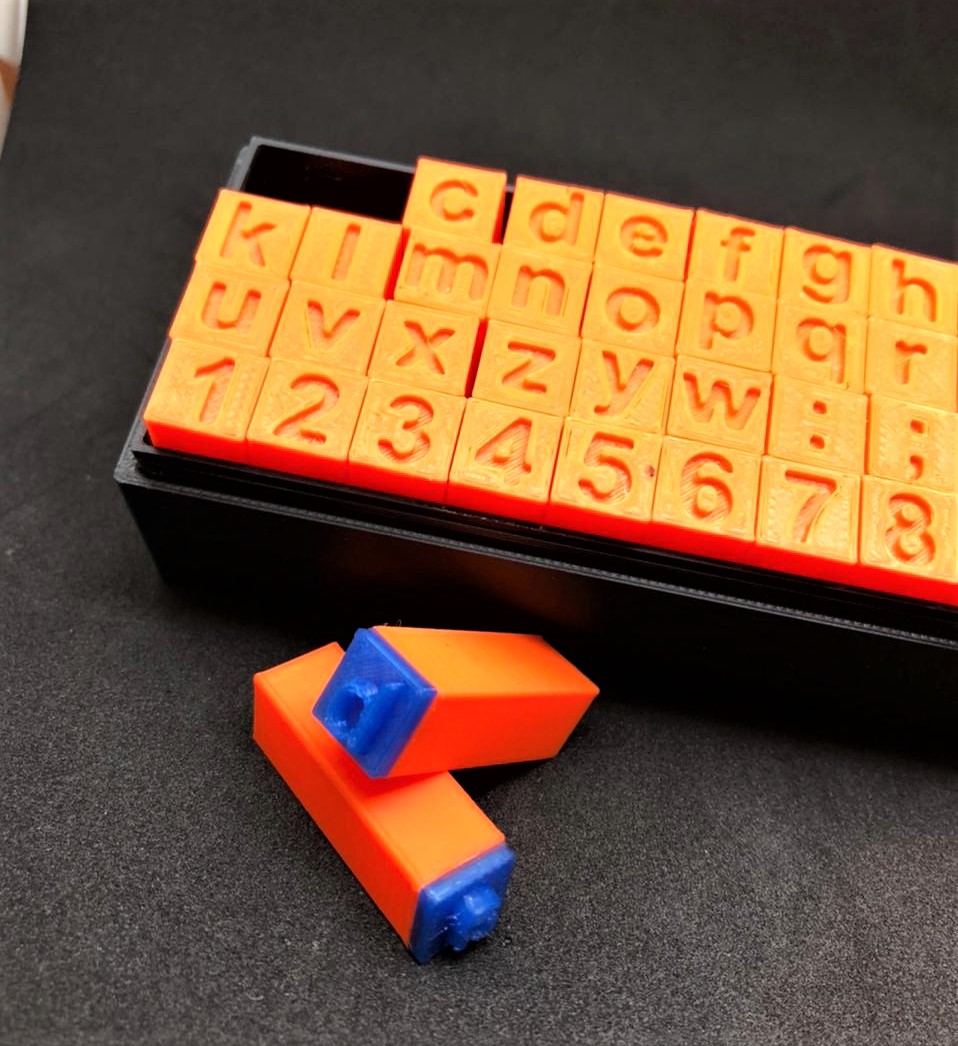 STL file 3D PRINTED LETTER INK STAMPS 🔢 ・3D printer model to download・Cults