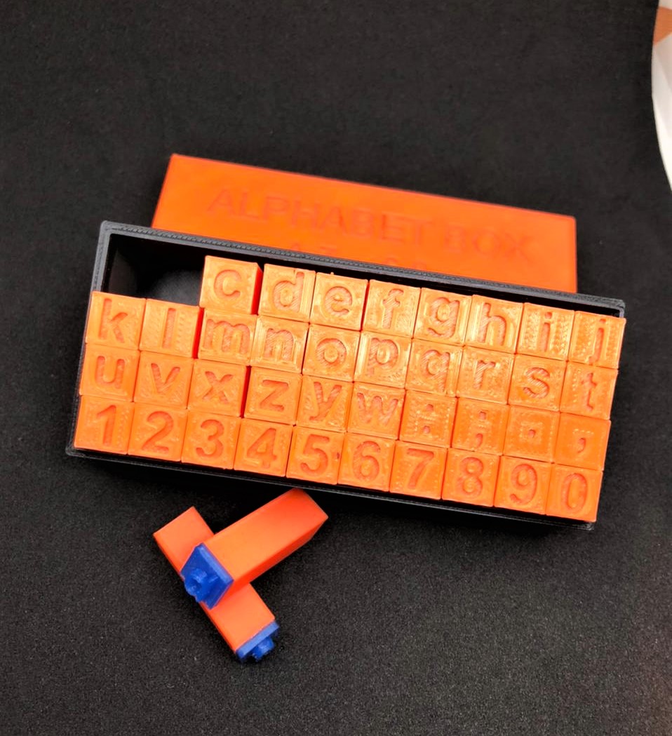 STL file 3D PRINTED LETTER INK STAMPS 🔢 ・3D printer model to download・Cults